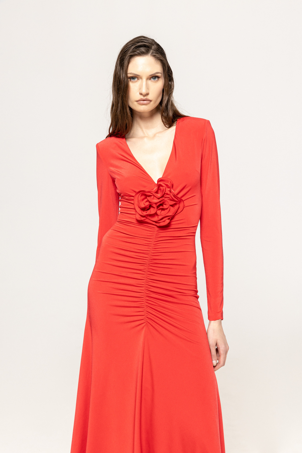 Floral-detailing midi dress | RS15563 | NISSA