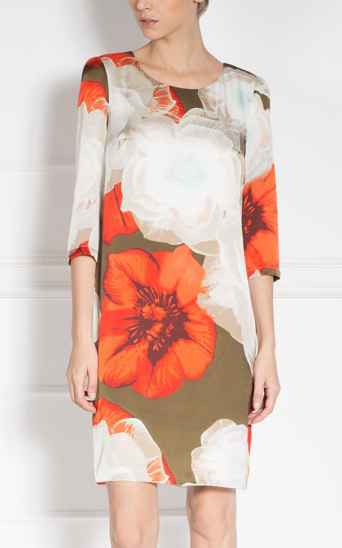 Poppy print midi dress | RZ7053 | NISSA
