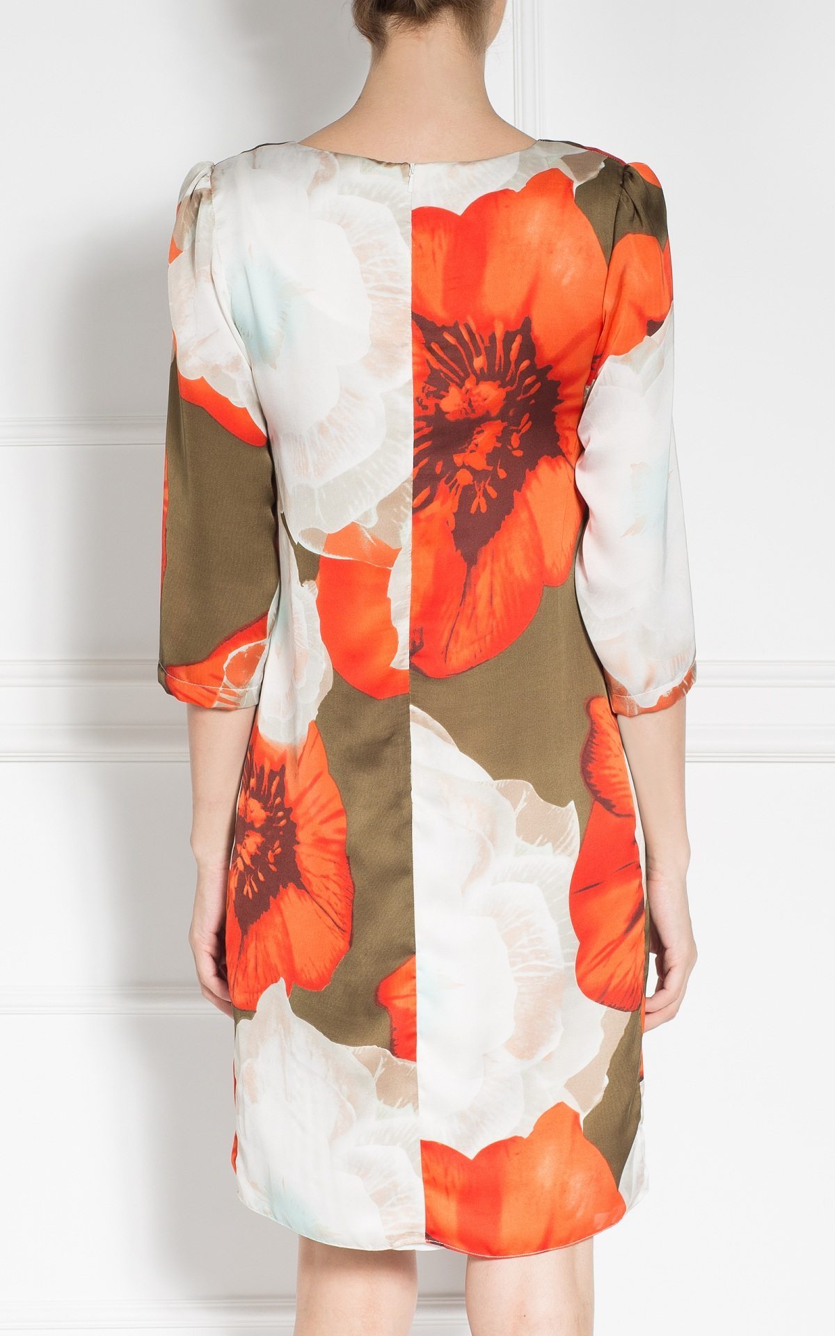 Poppy print midi dress | RZ7053 | NISSA
